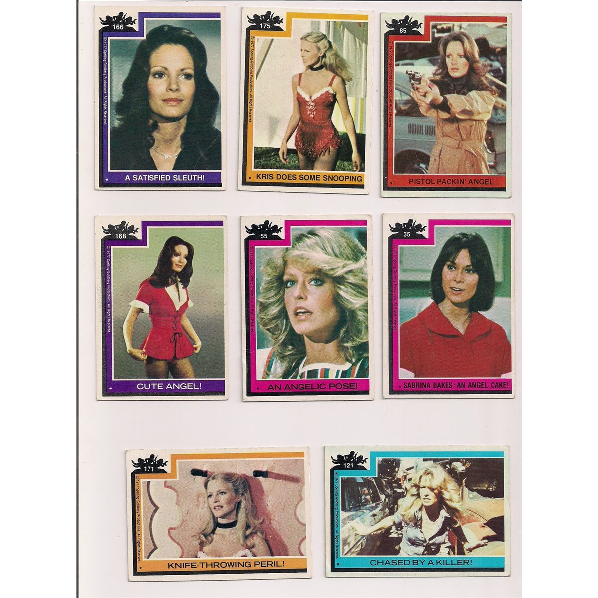 Lot of (110) 1977 Charlie's Angels Trading Cards