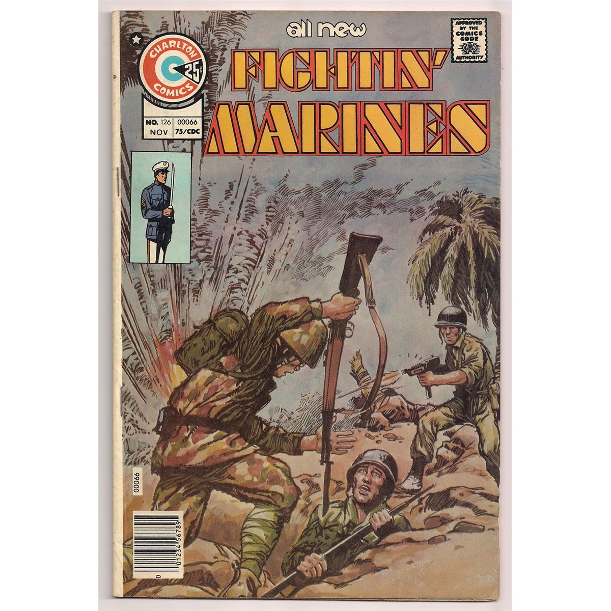 Lot of (11) Vintage Military Comic Books from Charleton Comics