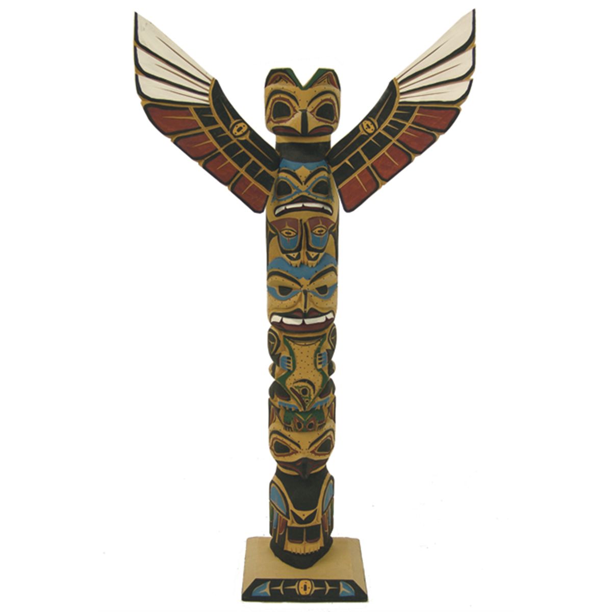 NW Coast Model Totem Pole- Harvey & Josie Williams