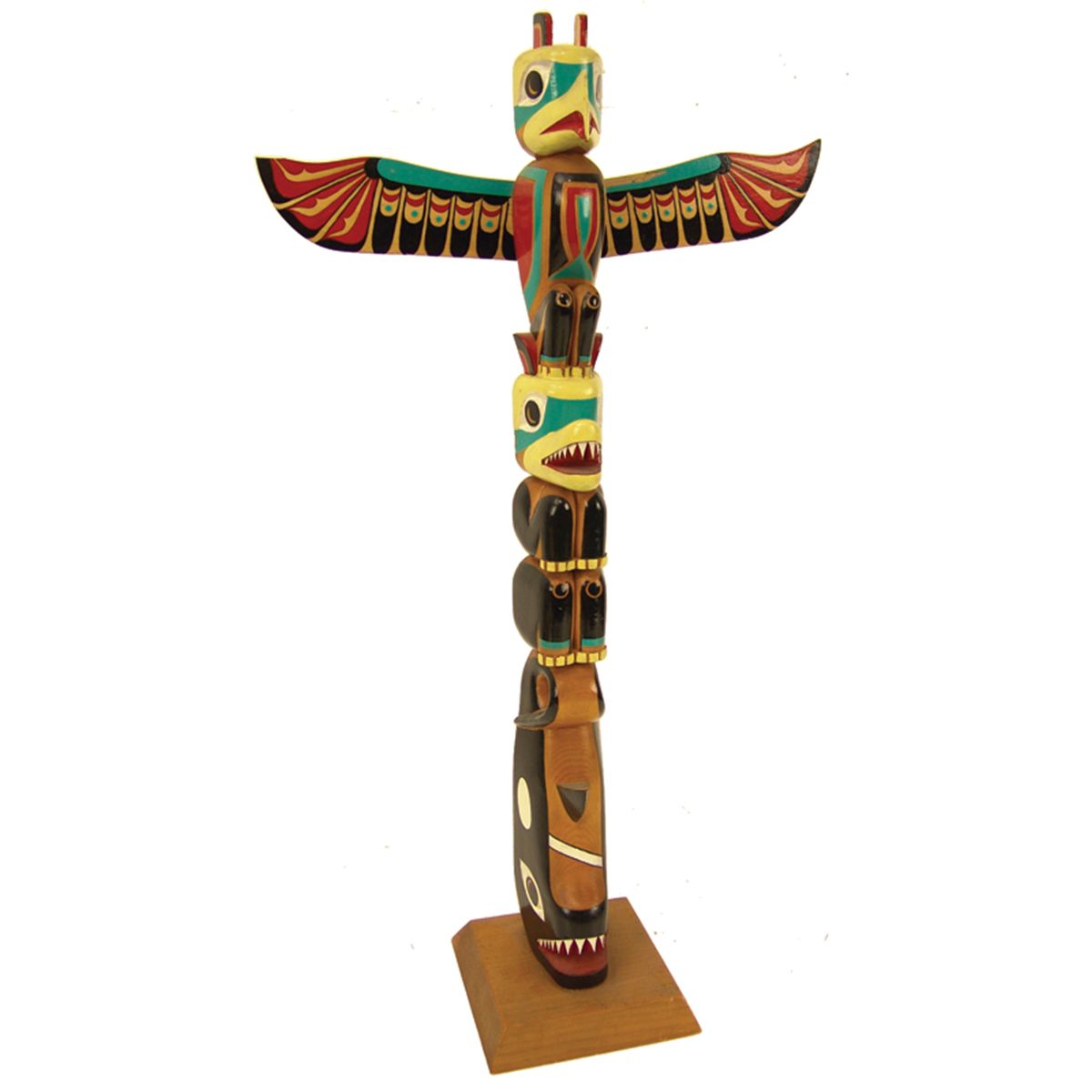 Northwest Coast Model Totem Pole - Larry Jack