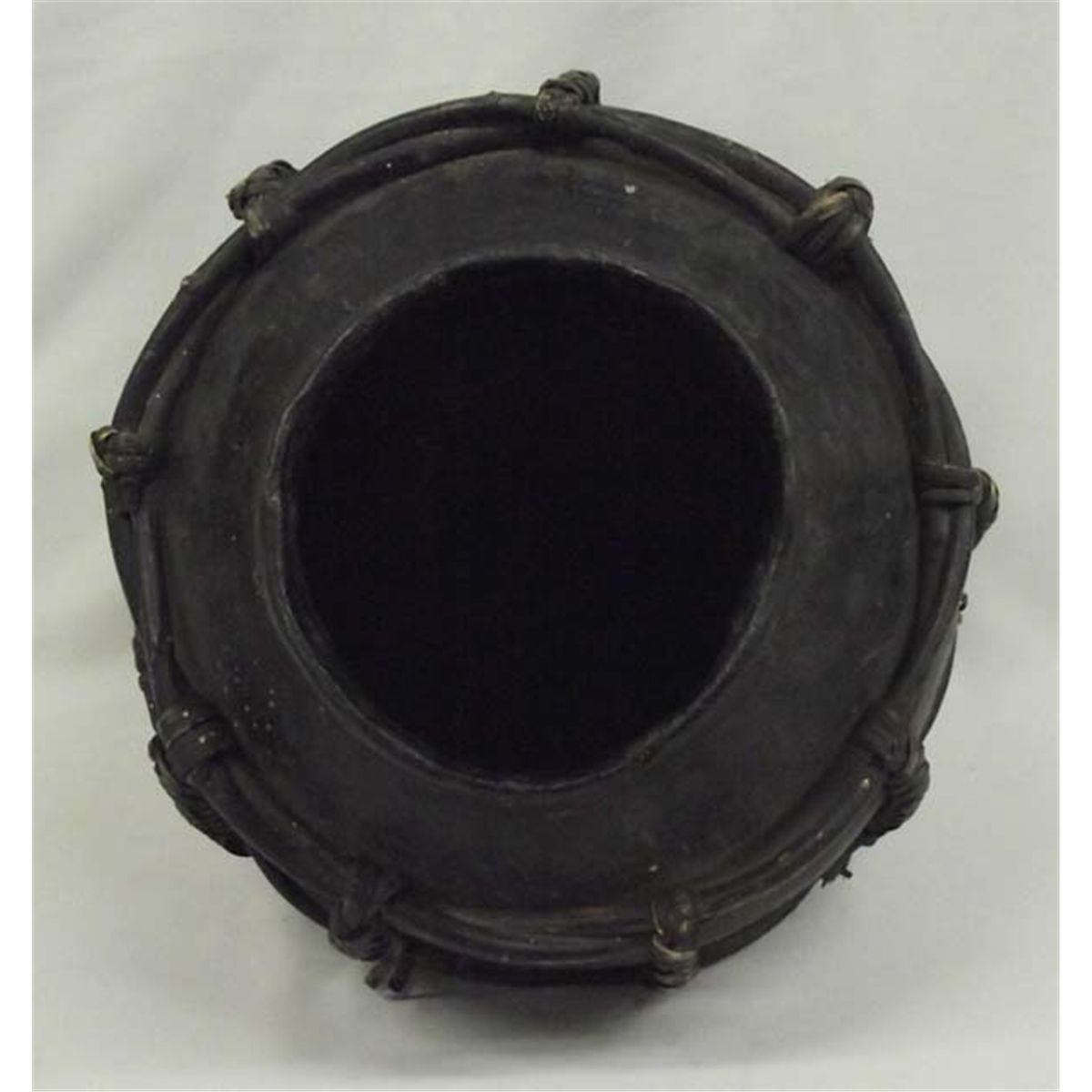 Large Philippine Clay Water Jug W/Bamboo