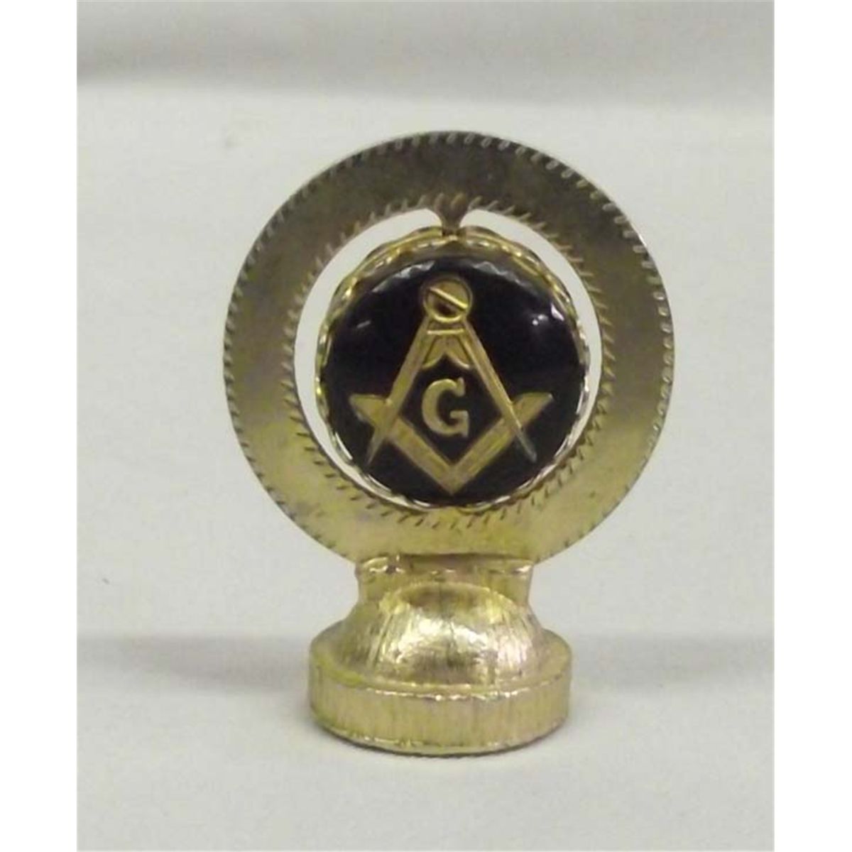 Vintage Masonic Magnetic Dashboard Emblem