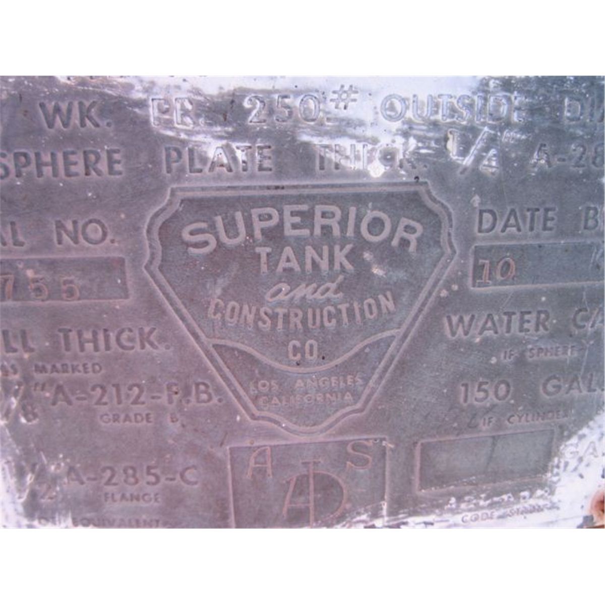 Superior Tank 150 Gallon Propane Tank