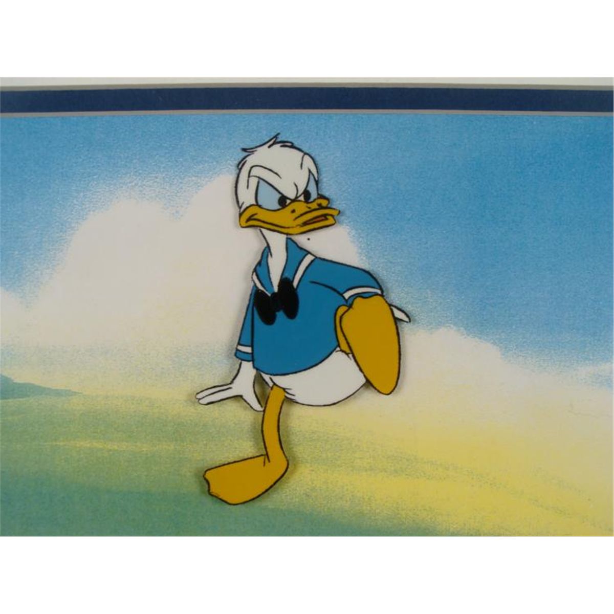 Donald Duck Orig Animation Production Cel & Drawing Frm