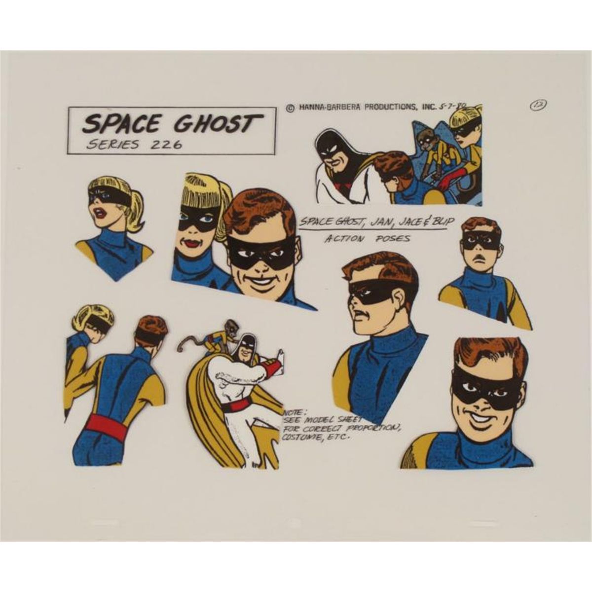 Space Ghost Jan Jace Blip Orig Pose Model Cel Animation