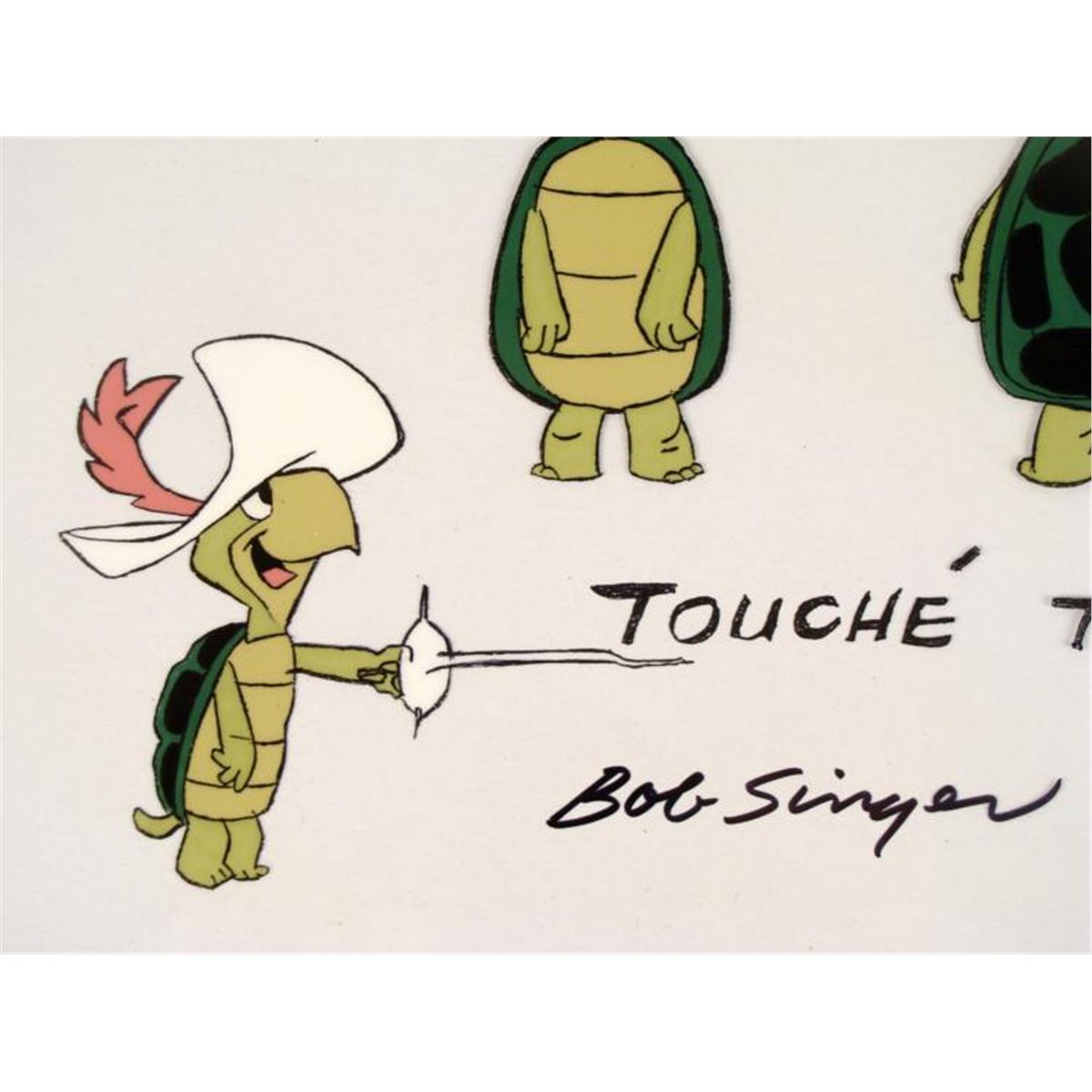 Touche Turtle Original Animation Model Cel Signed 1961