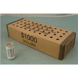 Mint Box 40 Mixed Dollar Coin Rolls Unsearched
