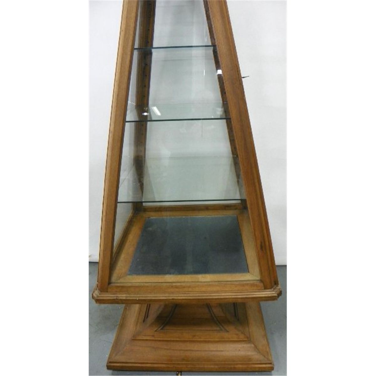 Pyramid display case