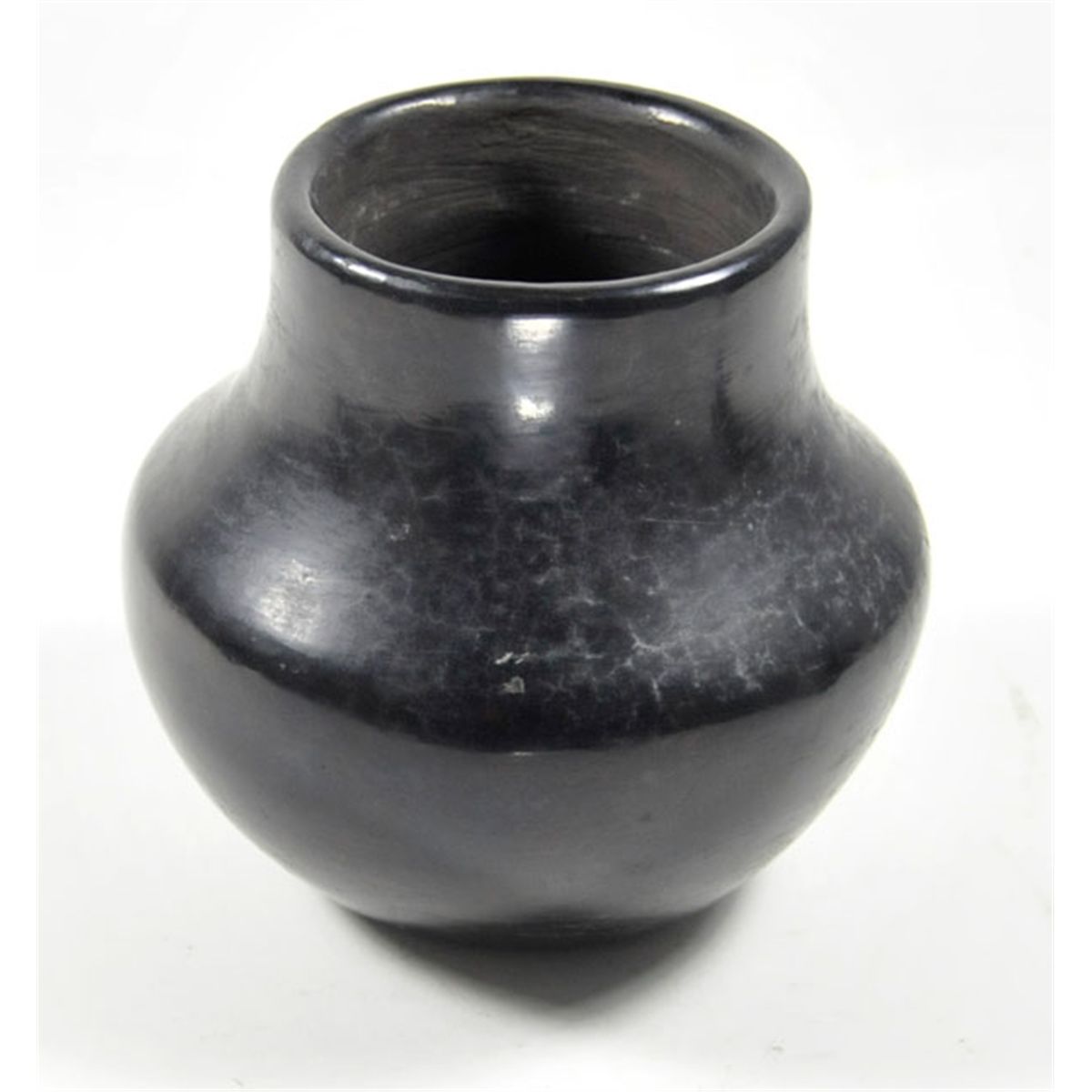 Black pueblo pottery vase
