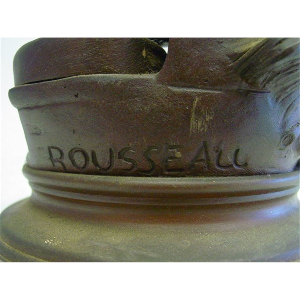Bronze sculpture signed Rousseau