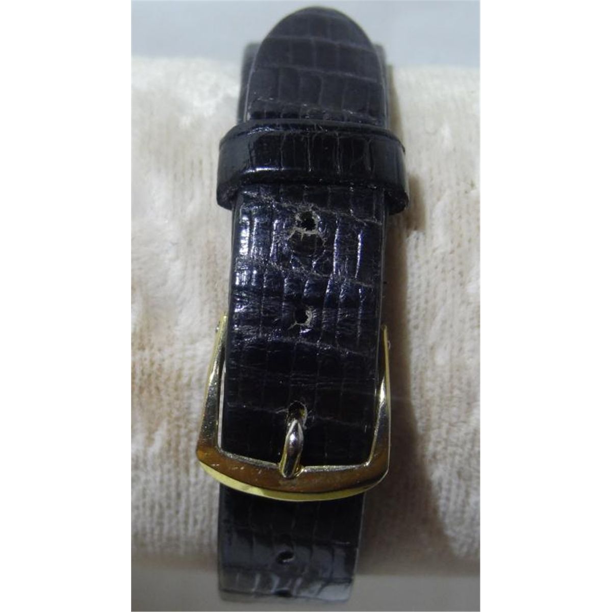 14K Jacques Edho Quartz Watch w/Leather Band