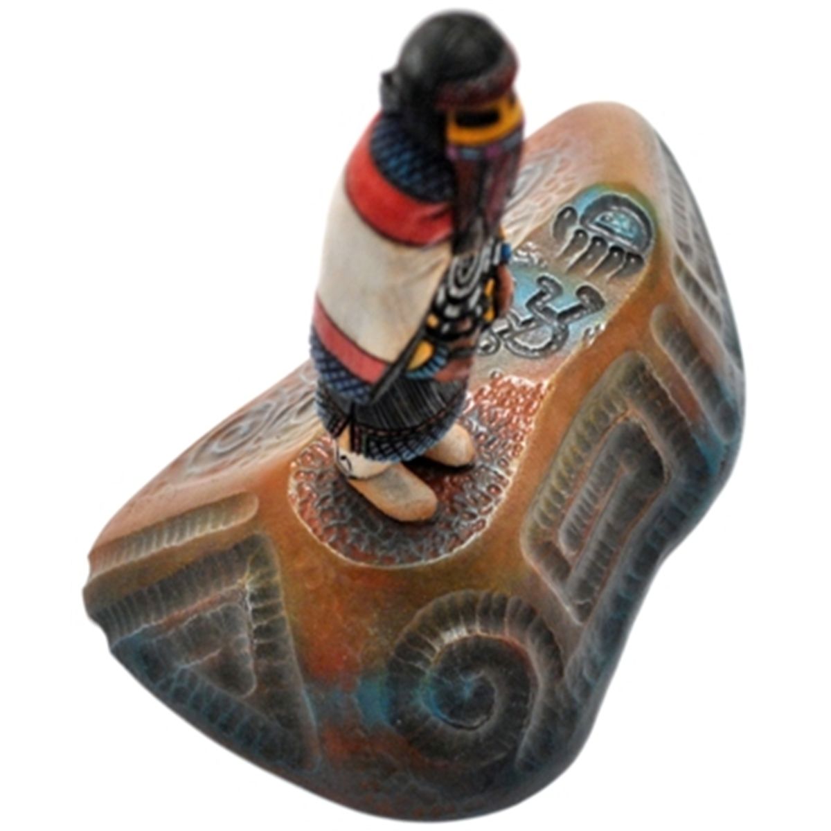 Hopi Sakwap Mana Corn Maiden Cottonwood Kachina - Sterling