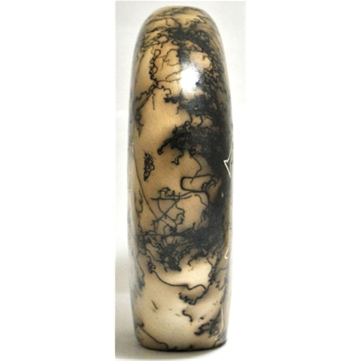 Acoma Pueblo Fish & Kokopelli Etched Horsehair Pottery - Gary Yellow ...