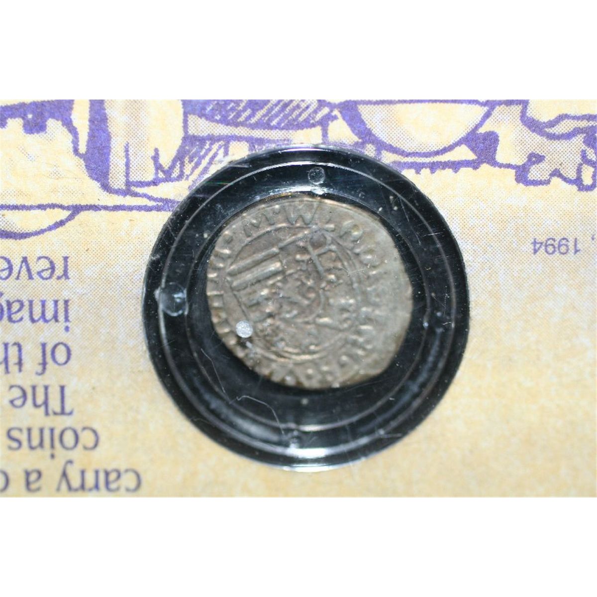 1540-1600 A.D. The Madonna and Child Silver Denier Coin