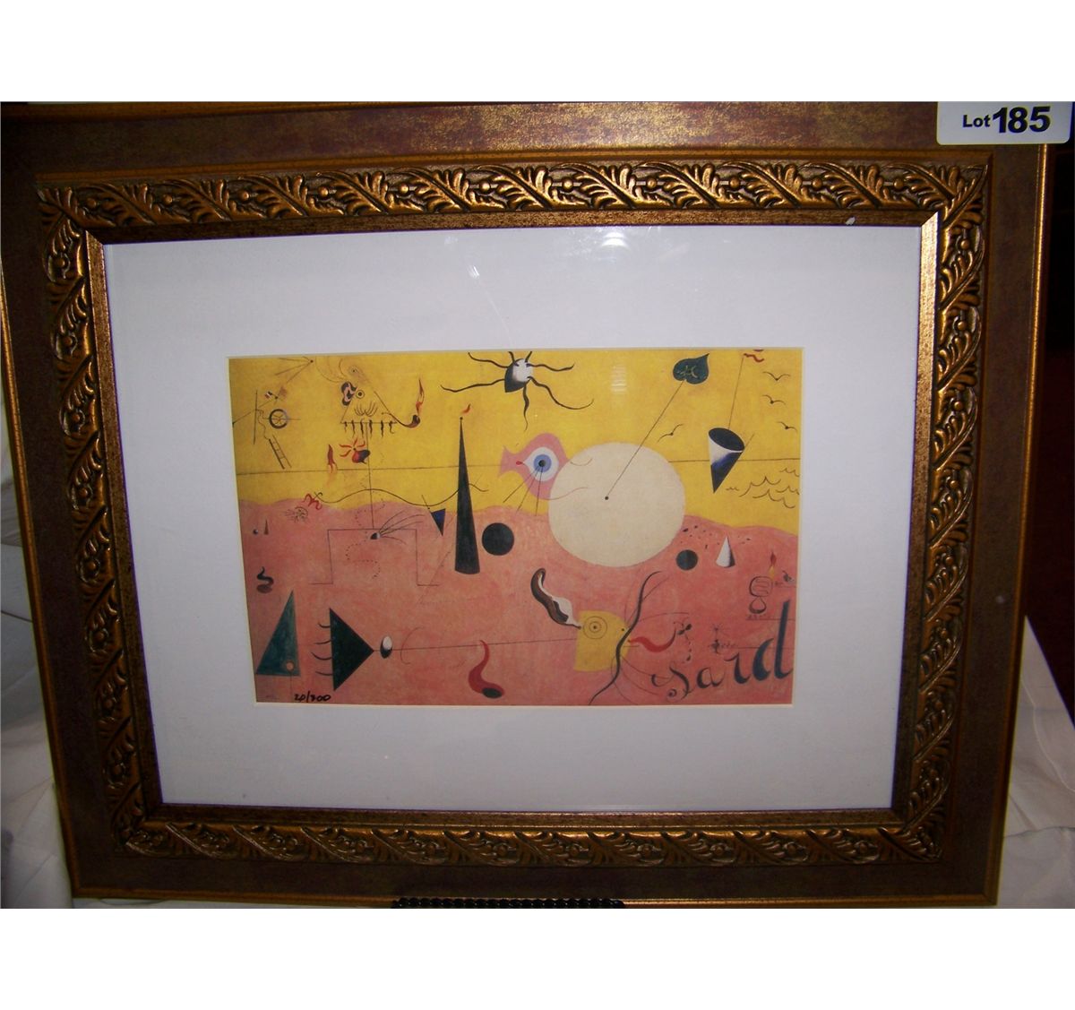 Joan Miro (after) Limited Edition Giclee Catalan Landscape W/ C.O.A 20/ ...