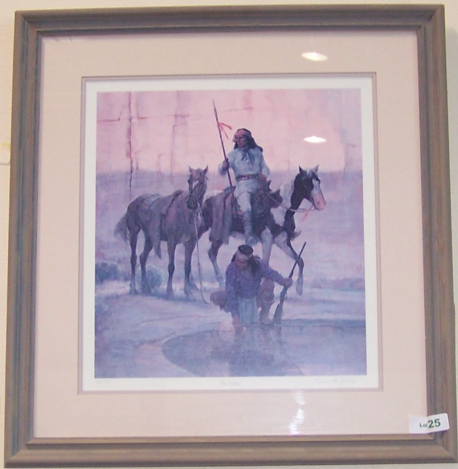 KEN RILEY "THE SOURCE" LIMITED EDITION, CUSTOM FRAMED LITHOGRAPH 397/999