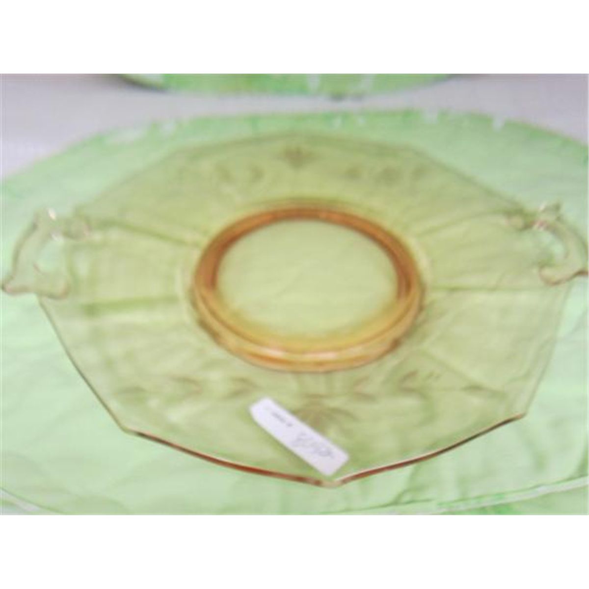 Pink depression glass