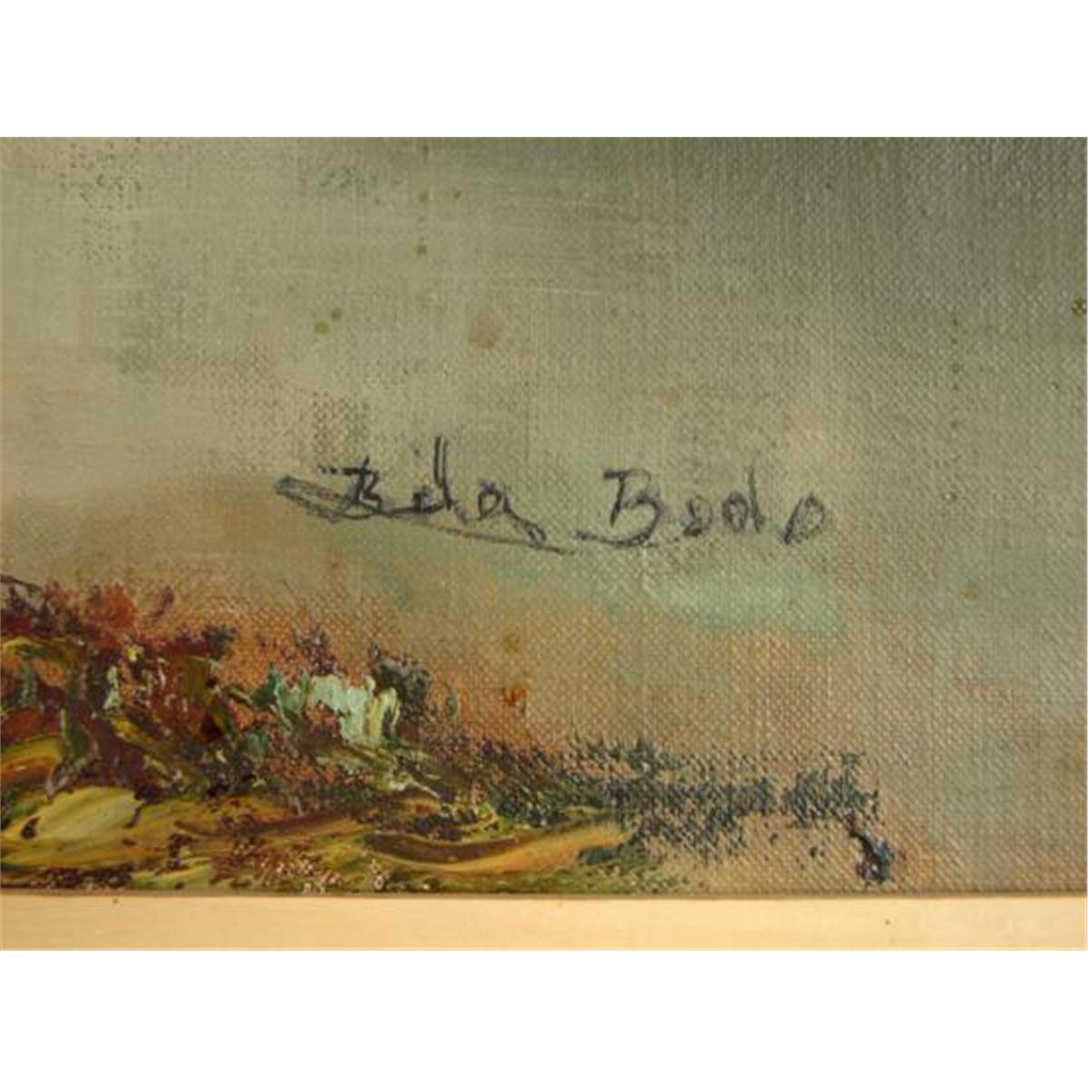 BELA BODO Signed, Framed Oil Painting Impressionist