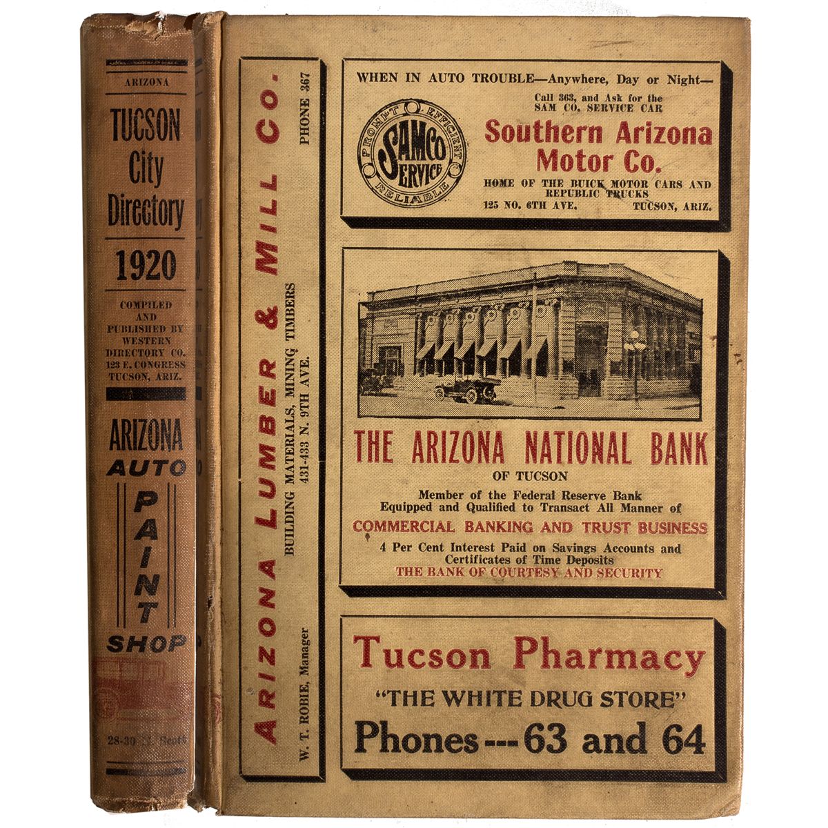 AZ - Tucson,Pima County - 1920 - 1920 Tucson City Directory