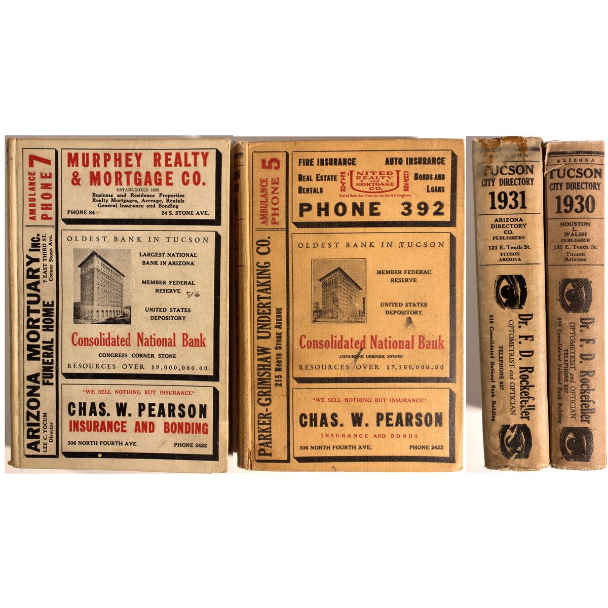 AZ - Tucson,Pima County - 1930, 1931 - 1930 and 1931 Tucson City ...