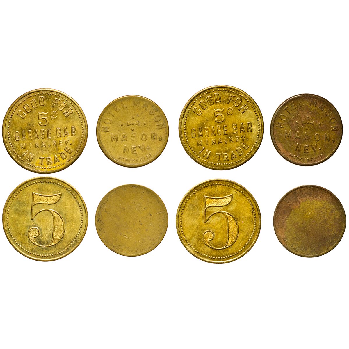 NV - Mina & Mason,Mineral County - c1910 - Nevada Tokens(Mina & Mason)