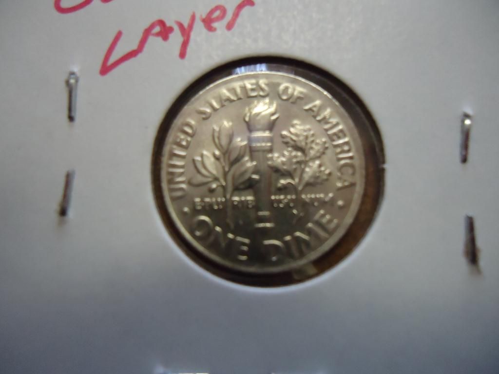 ERROR 2000-D ROOSEVELT DIME MISSING CLAD LAYER