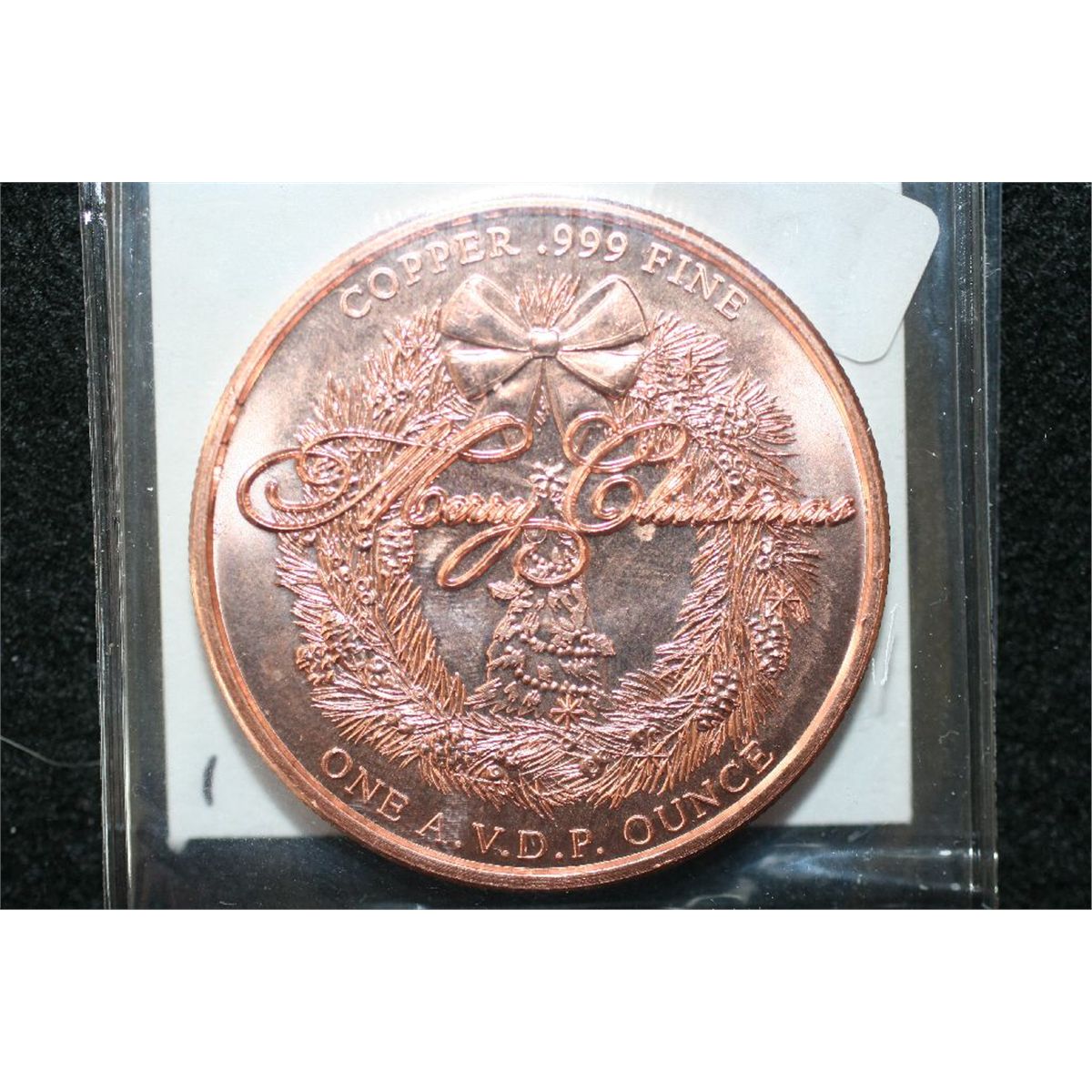 Santa Claus Copper Round, .999 fine 1 oz.