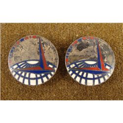 2 WWII U.S. AAF AIR TRANSPORT COMMAND BADGES