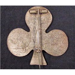 RARE US CIVIL WAR UNION 2ND CORPS HEADQUARTERS OFFICERS CORPS BADGE