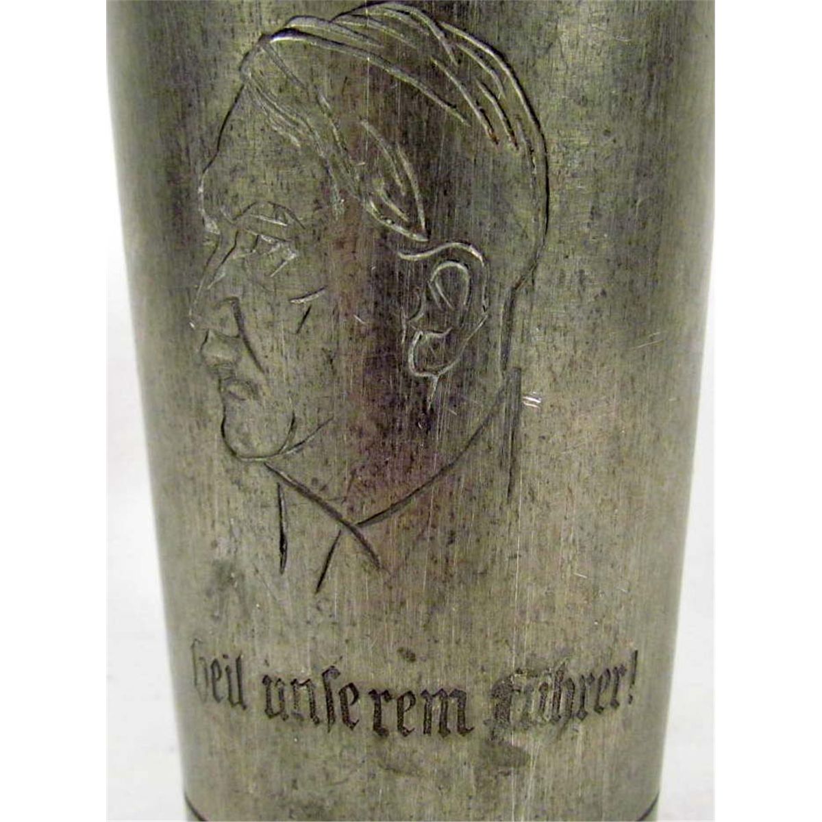 GERMAN NAZI ADOLF HITLER PEWTER MUG