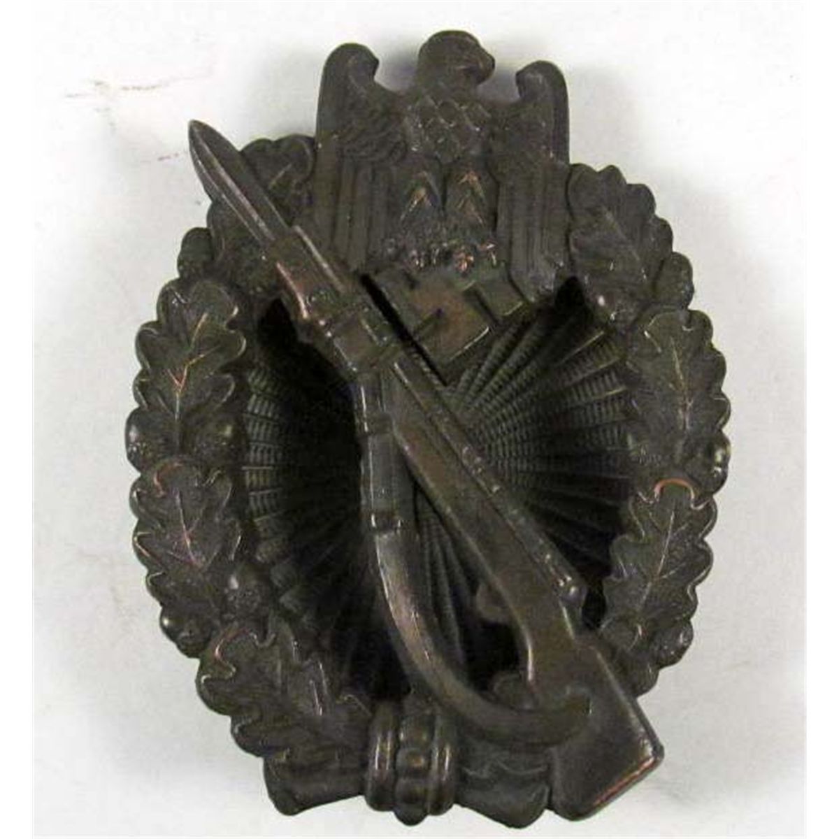 RARE GERMAN NAZI ARMY BRONZE INFANTRY ASSAULT BADGE