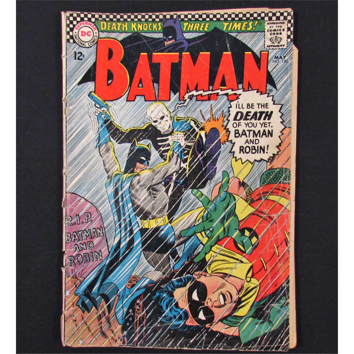 4019 - VINTAGE BATMAN D.C. COMIC BOOK - .12 CENT COVER - 1963