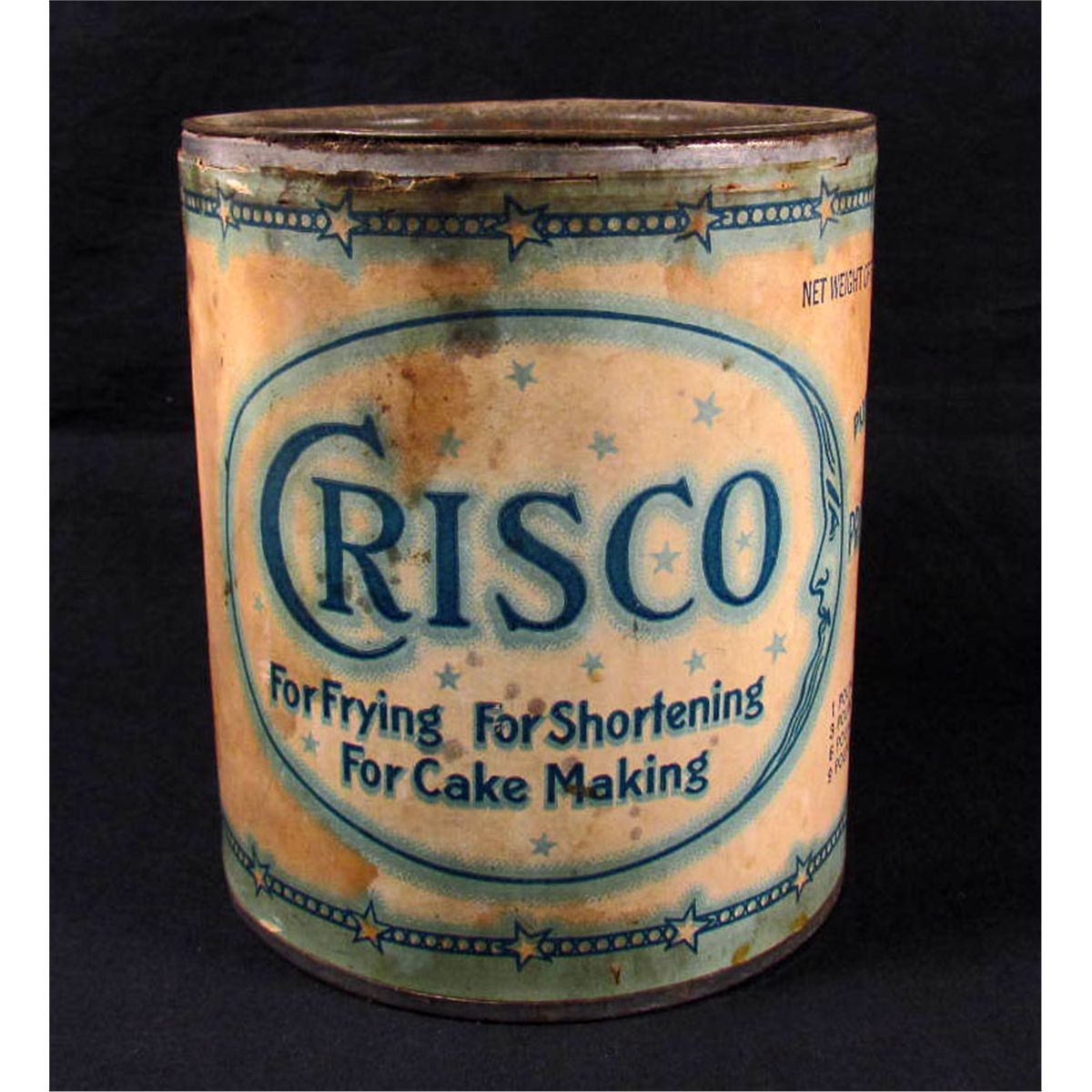3673 - CRISCO SHORTENING TIN 1 1/2 LBS.