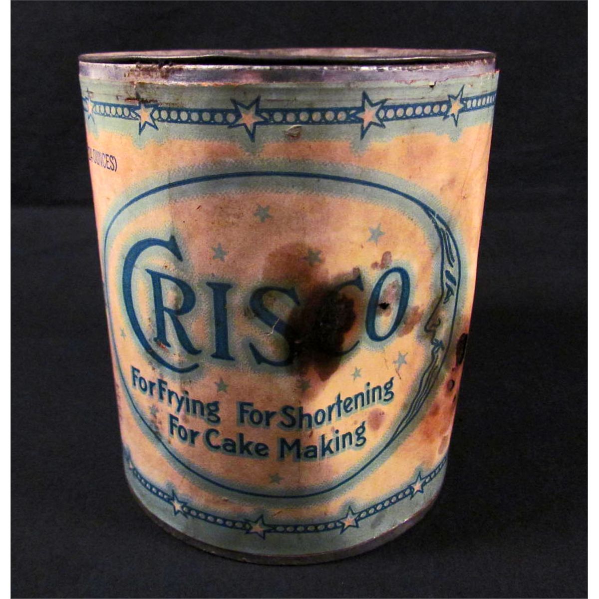 3673 - CRISCO SHORTENING TIN 1 1/2 LBS.