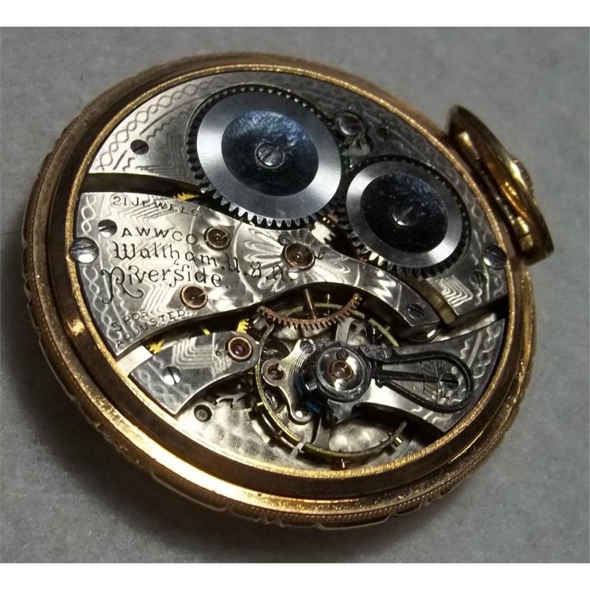 Waltham 21 Jewel Riverside Pocket Watch