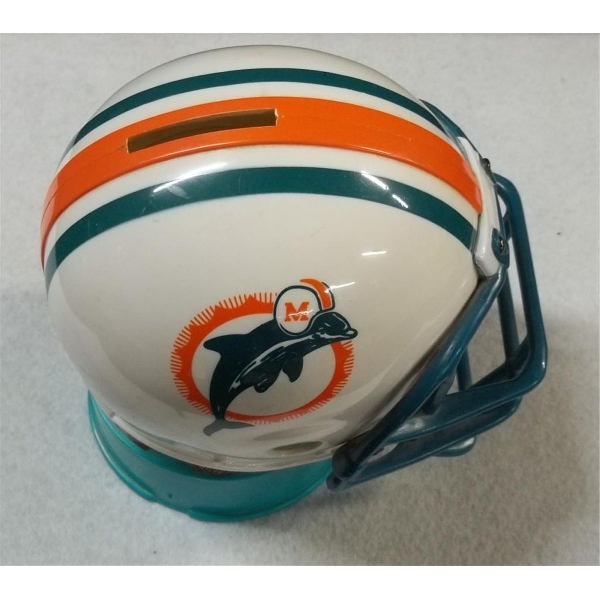 Miami Dolphins Football & Helmet Coin Bank