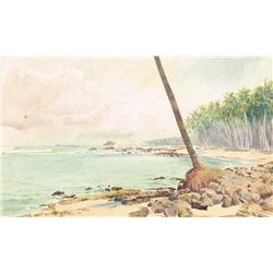 Henry George Gandy - COASTAL SCENE, CEYLON (SRI LANKA)
