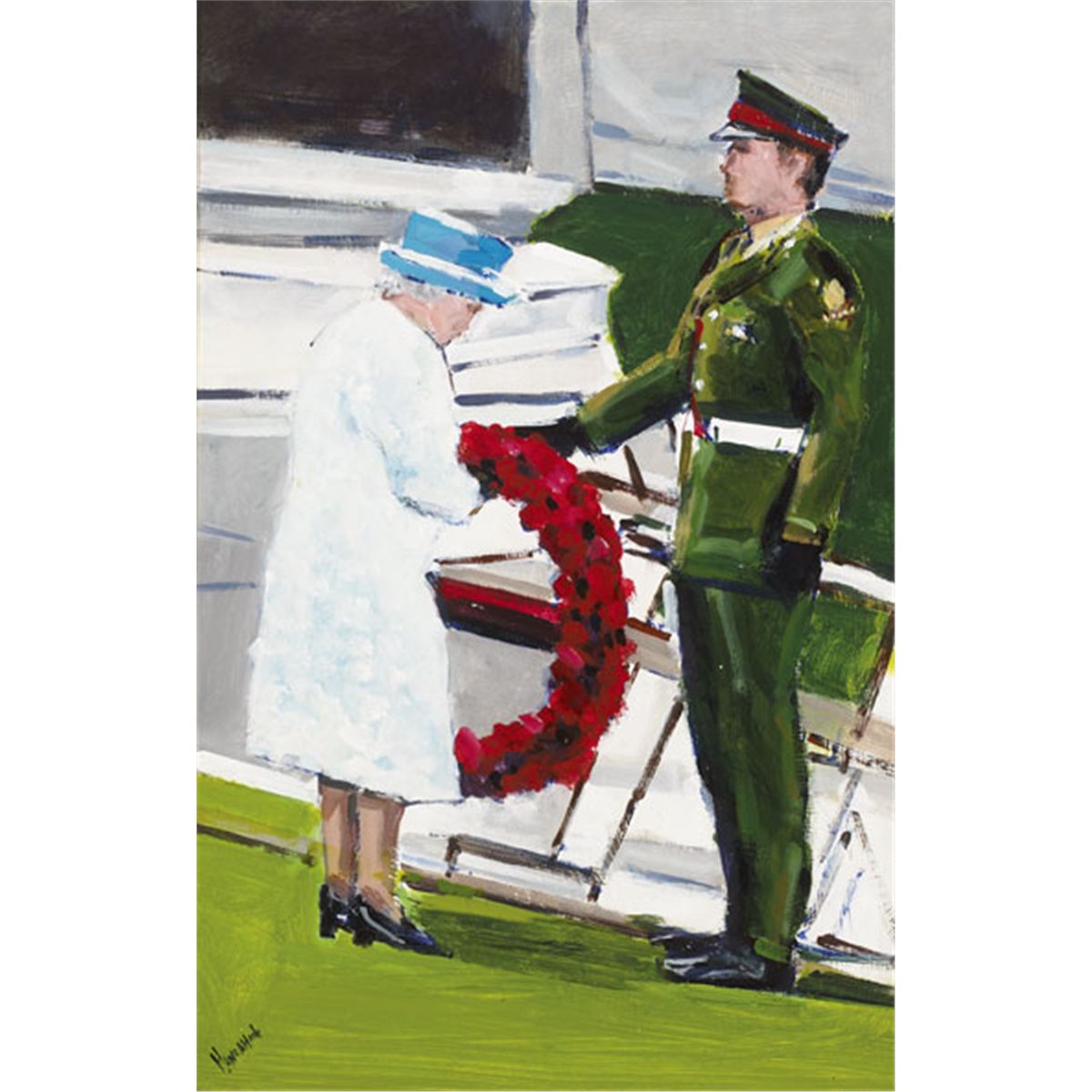 Michael Hanrahan - THE QUEEN LAYING A WREATH AT THE ISLANDBRIDGE ...