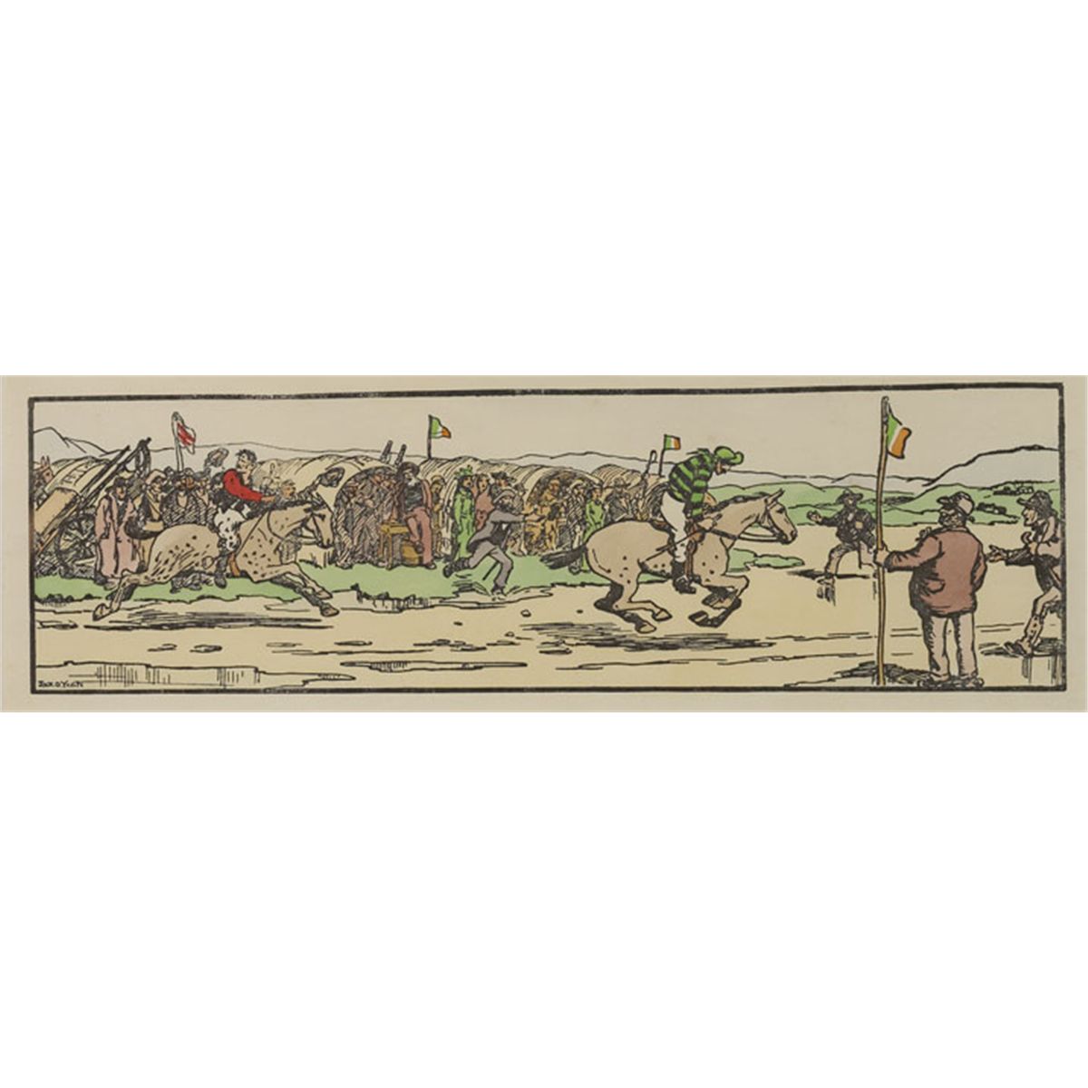 Jack Butler Yeats - A COLLECTION OF 7 HAND-COLOURED CUALA PRESS PRINTS ...