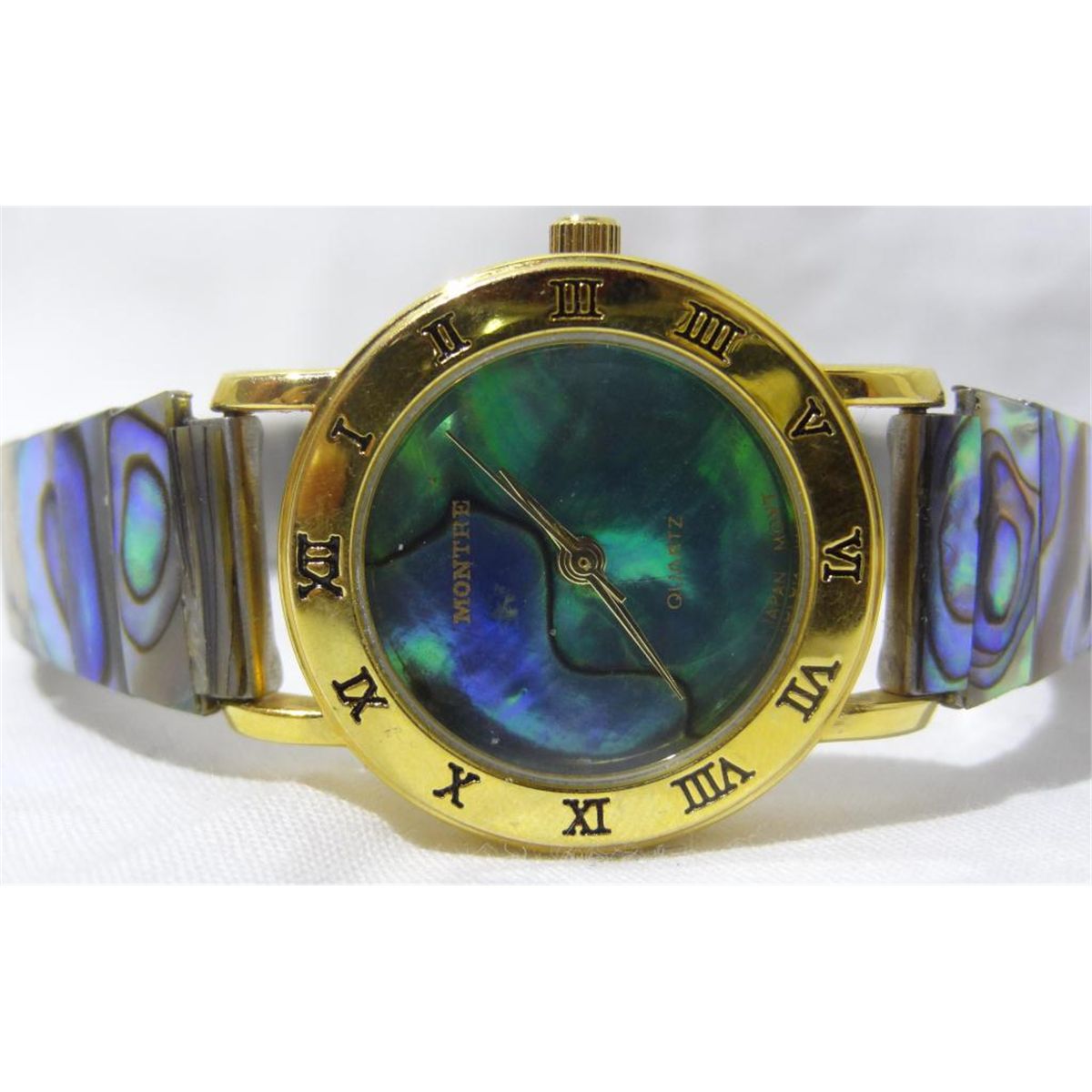 Ladies Abalone Shell Montre Quartz Watch