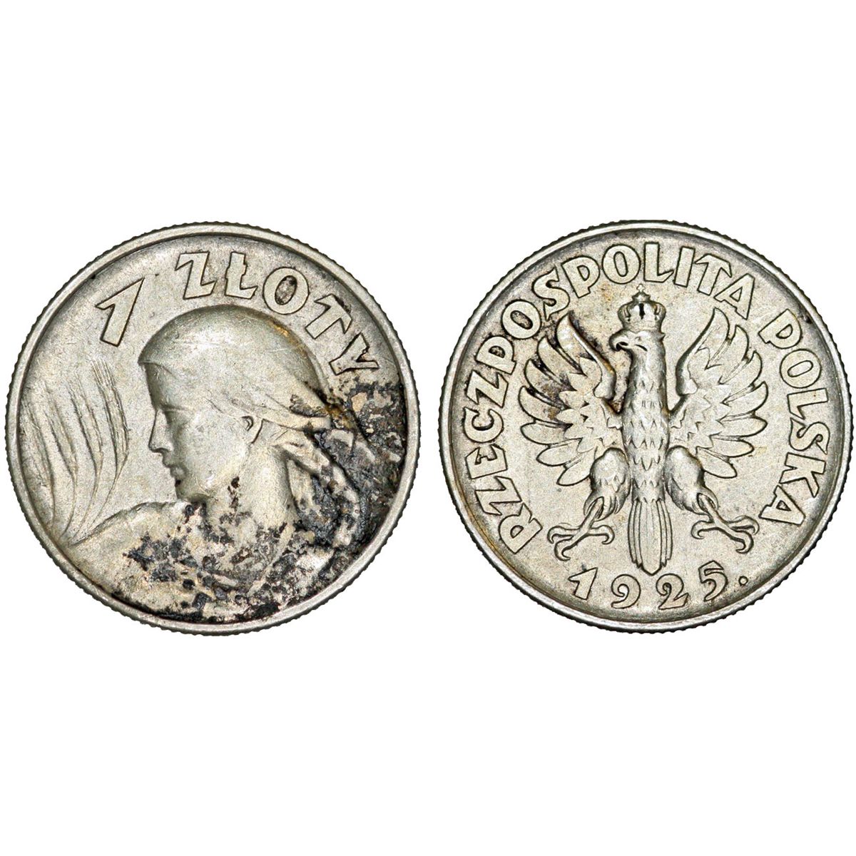 Poland. II Republic (1918-1939). AR 1 Zloty 1925. XF