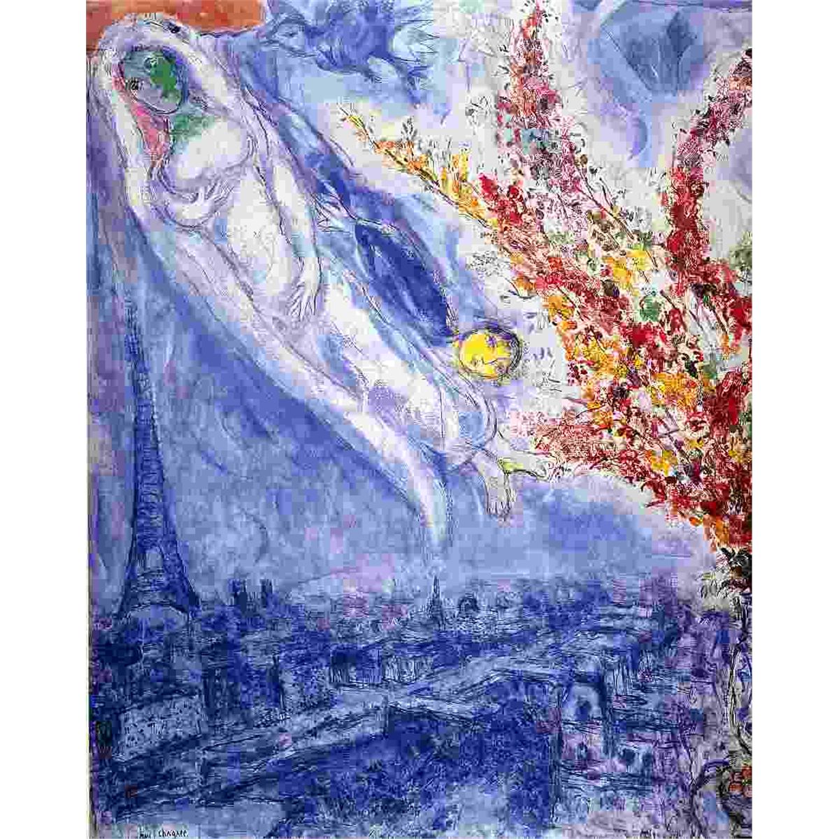 Marc Chagall "Flowers Over Paris"