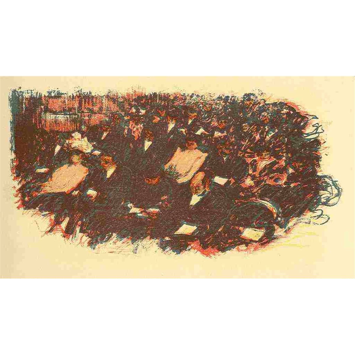 Pierre Bonnard Lithograph "Au Theatre"