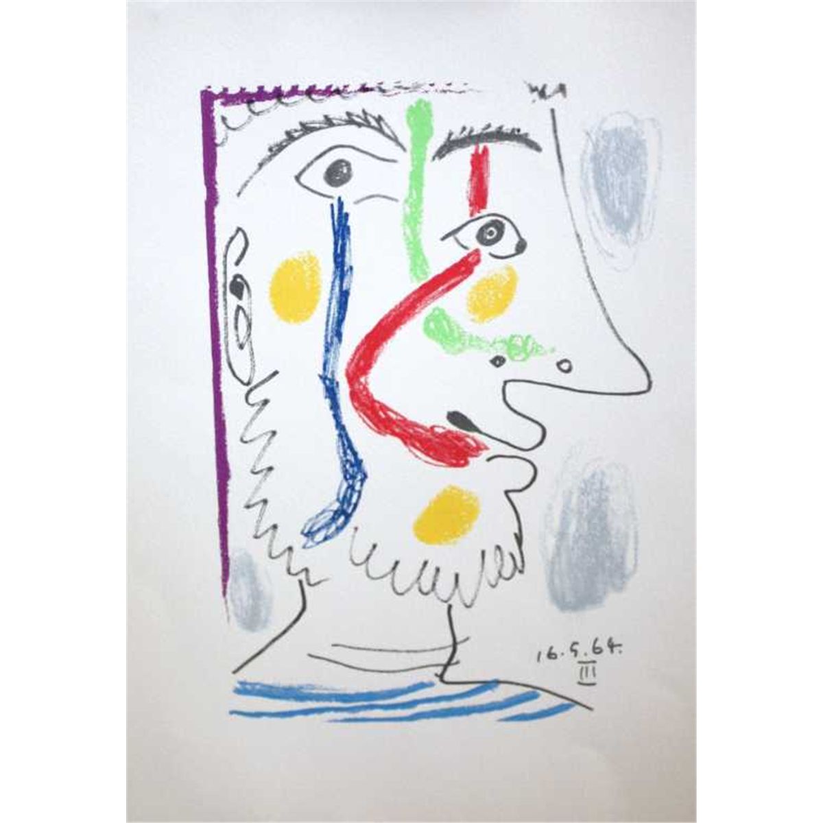 Pablo Picasso Lithograph 1964