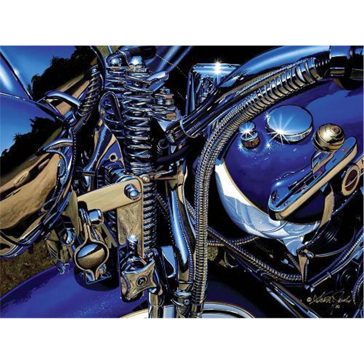 FLAWLESS Scott Jacobs Harley Motorcycle Art Canvas