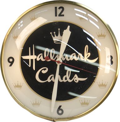 "Hallmark Cards" Advertisement Light-Up Pam Clock Co.