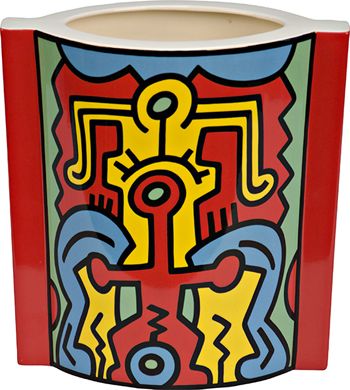 Keith Haring Ceramic Rectangular "Sculpture" Produced