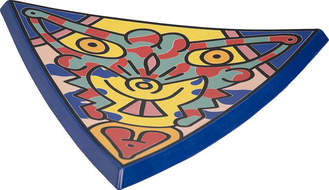 Keith Haring Ceramic Triangular "Centerpiece" Produced