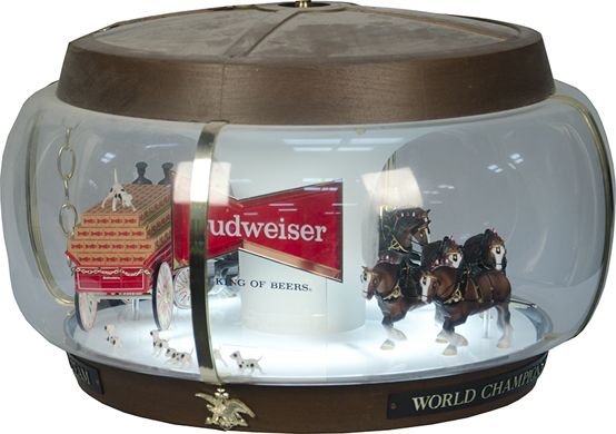 Budweiser Round Motion Plastic Bar Light