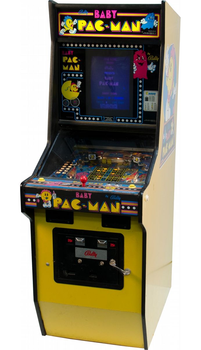 25 Cent Bally MFG. Corp. "Baby Pac-Man" Arcade Game c